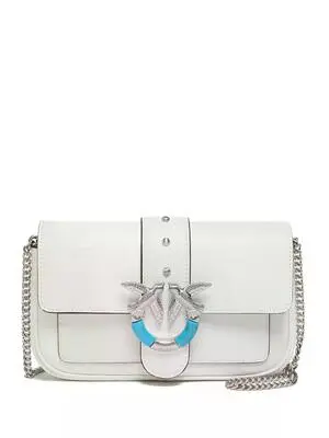 Pinko Stud-detail Chain Crossbody Bag - White