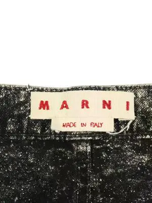 Marni 2010s Denim Pants With Frayed Hem