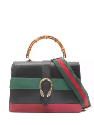 Gucci Bamboo Top Handle Leather Tote