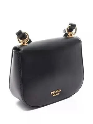 Prada 10s Turn-lock Leather Shoulder Bag