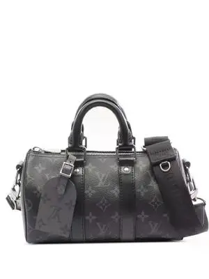LOUIS VUITTON Keepall Bandouliere 25 Tote - Black