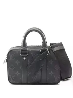 LOUIS VUITTON 2021 Nano Monogram Eclipse Tote Bag - Black