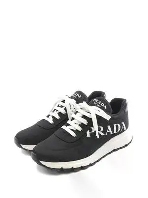 Prada 2010s Logo Leather Sneakers