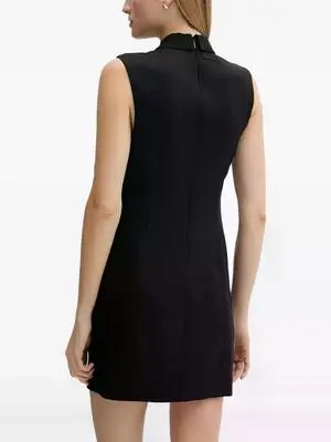 Armani Exchange V-neck Double-breasted Mini Dress