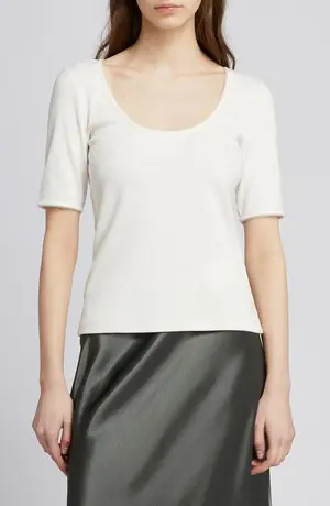 MM BY MAX MARA Scoop Neck Top
