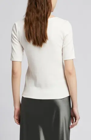MM BY MAX MARA Scoop Neck Top