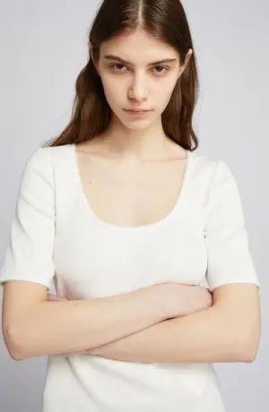 MM BY MAX MARA Scoop Neck Top