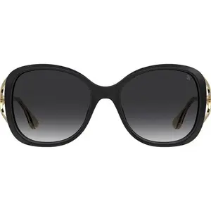 STUART WEITZMAN 58mm Polarized Square Sunglasses - Black/grey Sf Pz Ar