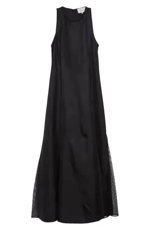 Loulou De Saison Iraka Silk Twill Midi Dress