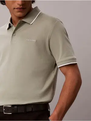 Calvin Klein Liquid Touch Tipped Polo Shirt