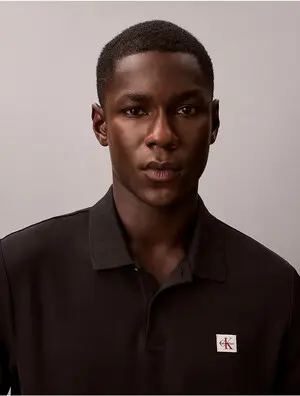 Calvin Klein Woven Monologo Classic Polo Shirt