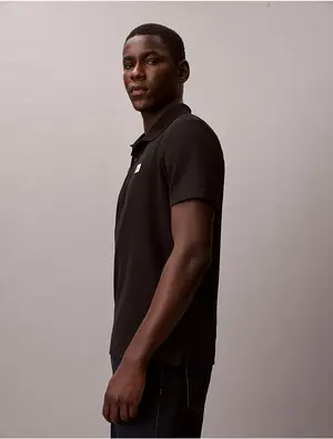 Calvin Klein Woven Monologo Classic Polo Shirt