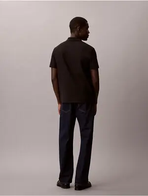 Calvin Klein Woven Monologo Classic Polo Shirt
