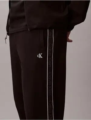 Calvin Klein Terry Logo Tape Joggers - Black