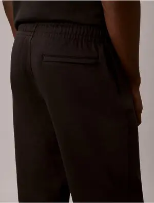 Calvin Klein Monologo Fleece Joggers - Black