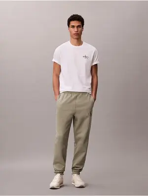 Calvin Klein Monologo Fleece Joggers - Shadow