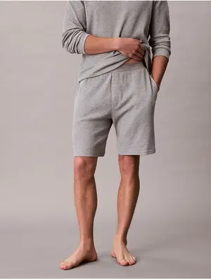 Calvin Klein Waffle Knit Sleep Short - Grey Heather