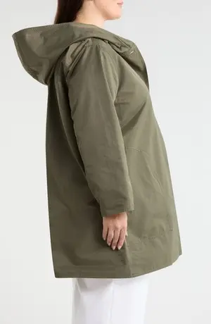 Eileen Fisher Hooded Reversible Coat
