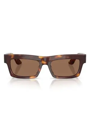 Oliver Spencer X Khaite Pillow Sunglasses - Dark Mahogany/brown