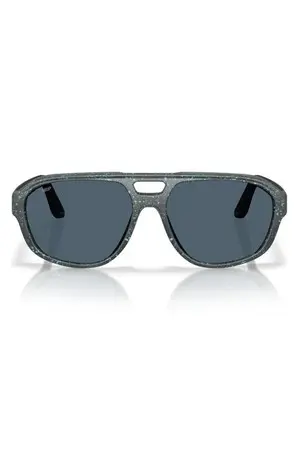 COSTA DEL MAR Street Heat 55mm Polarized Sunglasses - Matte Aqua Drip/gray