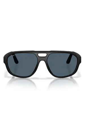 COSTA DEL MAR Street Heat 55mm Polarized Sunglasses - Matte Black/grey