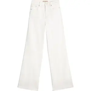 7 For All Mankind Lotta High-waist Wide-leg Jeans - Sugar