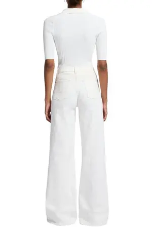 7 For All Mankind Lotta High-waist Wide-leg Jeans - Sugar