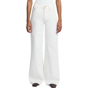 7 For All Mankind Lotta High-waist Wide-leg Jeans - Sugar