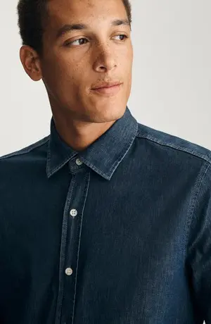 MAVI Stretch Denim Button-up Shirt