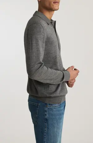 MAVI Wool Long Sleeve Polo