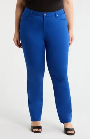 Jones New York Lexington Straight Leg Pants - Sapphire