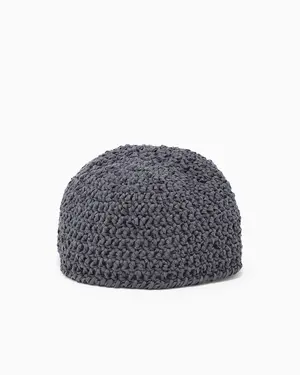 Giorgio Armani Crochet Cap - Grey