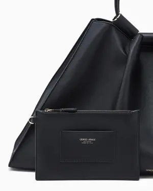 Giorgio Armani Large Nappa Leather Shopper