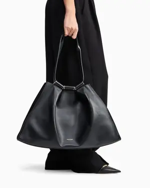 Giorgio Armani Large Nappa Leather Shopper