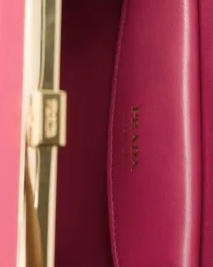 Prada Pyramid Saffiano Leather Mini Bag - Pink