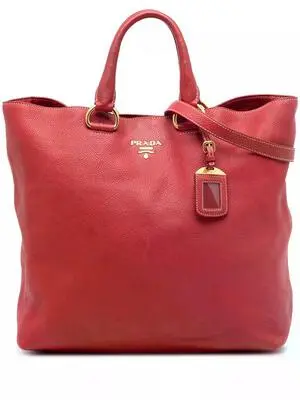 Prada Vittelo Daino Open Convertible Tote Satchel