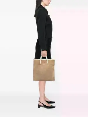 Loewe Anagram Suede Tote Bag