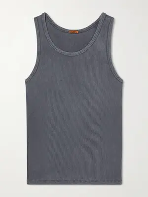 Barena Venezia Ribbed Cotton-blend Jersey Tank Top