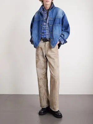 Needles Darts Bottom Denim Trucker Jacket