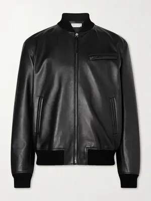 Gabriela Hearst Gregory Leather Bomber Jacket