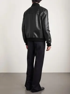 Gabriela Hearst Gregory Leather Bomber Jacket