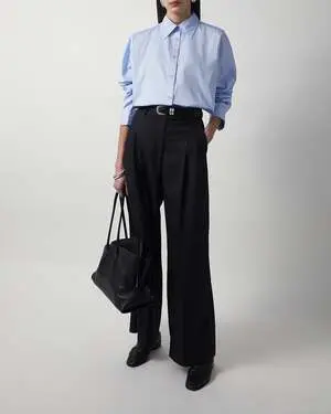 WAKAKUU Classic Cotton Satin Shirt