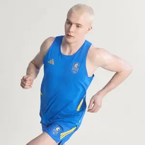 Adidas Boston Marathon 2026 Running Tank - Blue