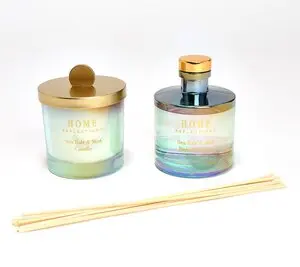 HOME REFLECTIONS As Is Sea Salt & Mist Candle & Diffuser Set - One-color