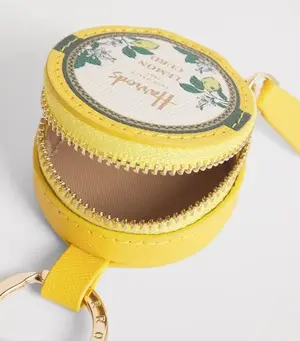 Harrods Leather Lemon Curd Pot Keyring