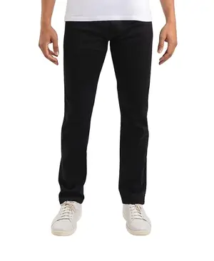 MUGSY Classic Fit Stretch Denim Jeans - Black
