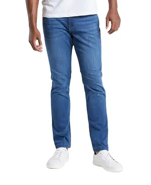 MUGSY Classic Fit Signature Stretch Denim - Medium Blue