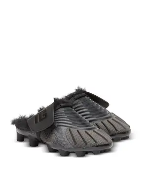 Balmain Textured Slides Slipper For Men
