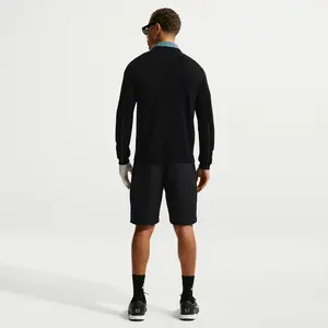 Nike Tailored Performance Crew-neck Golf Top - Black