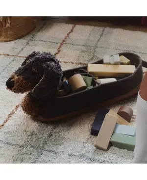 LORENA CANALS Dachshund Shaped Storage Basket